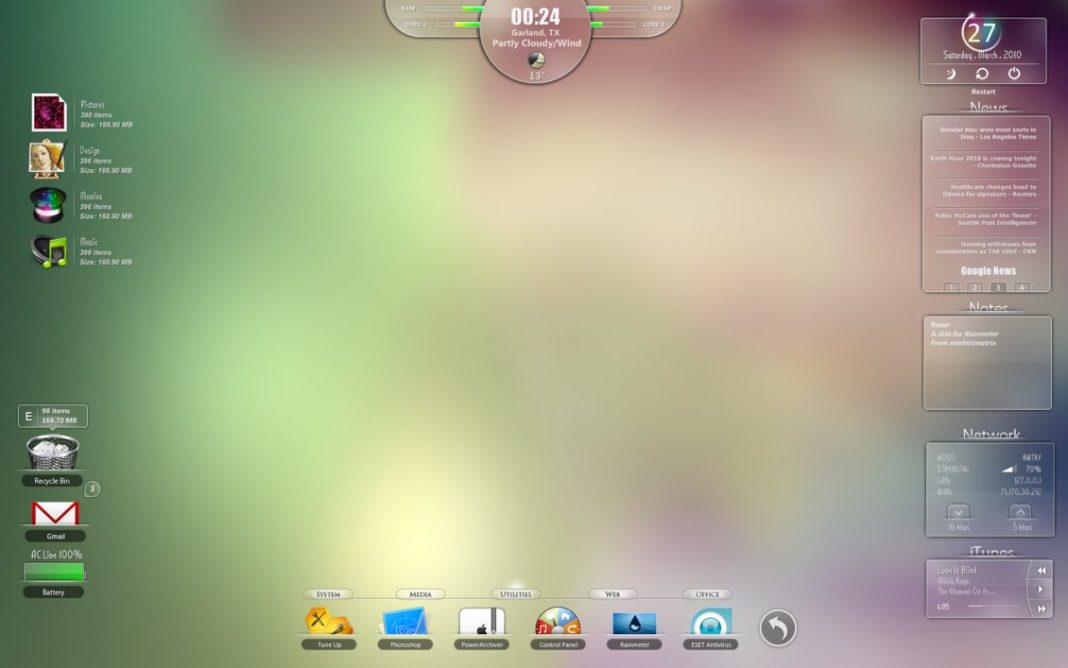 25+ Best Robust RainMeter Skins (2025) for Windows 10,8.1,7