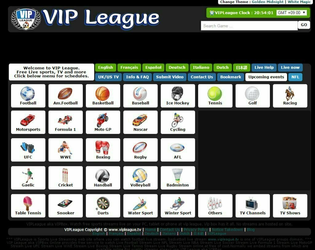 VIPLeagues Alternatives : Watch Free Sports Online
