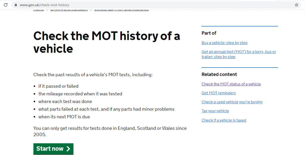 Check The Current & Historical MOT & Tax Status Of Any Vehicle