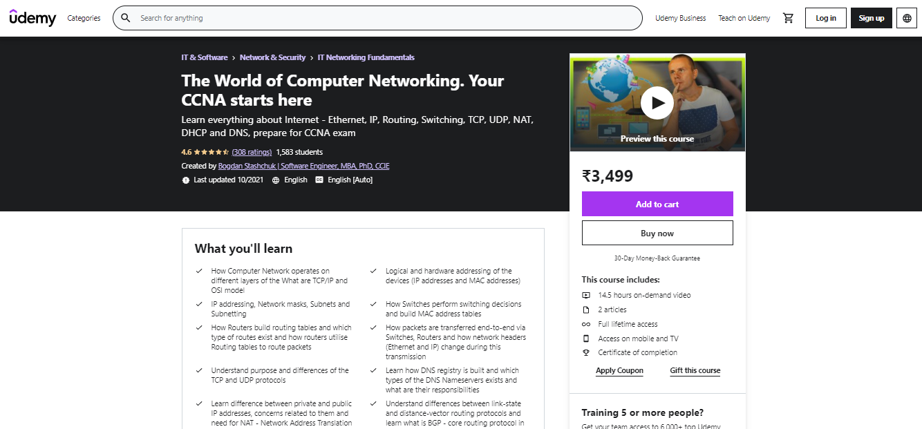 Top 10 Best Free Computer Networking Courses with Certifictaion