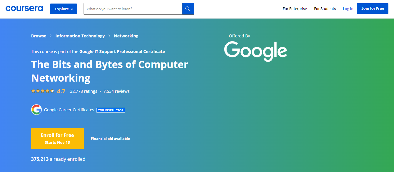 Top 10 Best Free Computer Networking Courses with Certifictaion