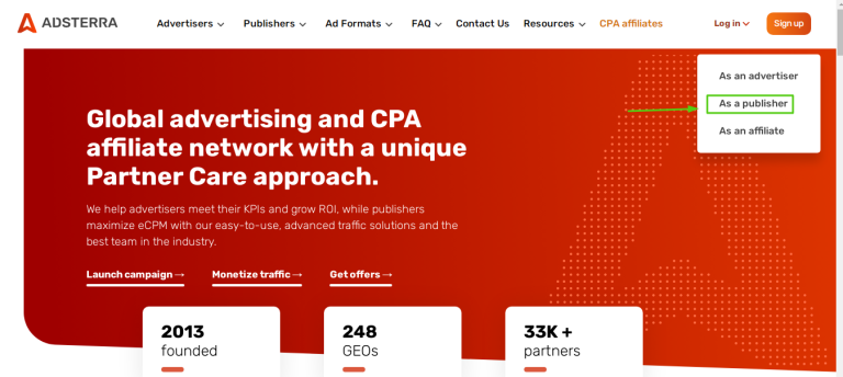 How to Create an Adsterra Account? | Adsterra Login - adsterra.com