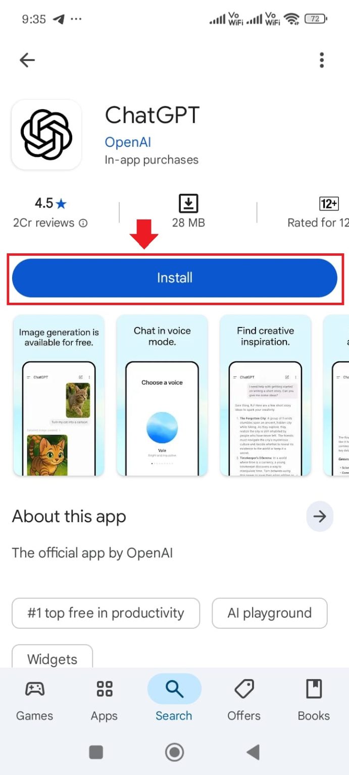 Does ChatGPT have a free app? Free Generate Original Images